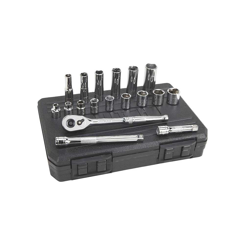 3/8" Drive, 18 Piece SAE Klutch Drive Socket Set (41239) – Chalmers ...